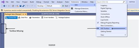 Missing Ssis Toolbox Aumtechhubcom