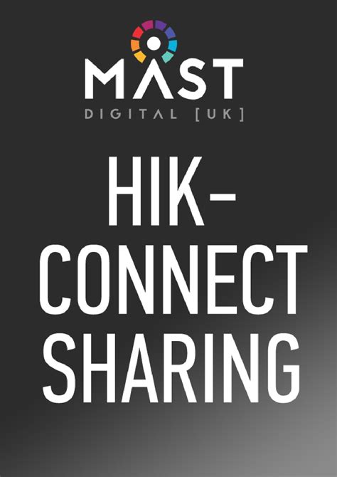 How To Share Devices Within Hik Connect Mast Digital Page 1 9 Flip PDF Online PubHTML5