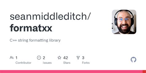Github Seanmiddleditchformatxx C String Formatting Library