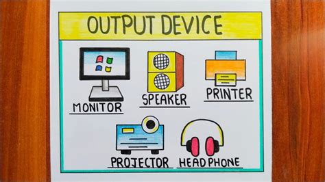 How To Draw Output Device How To Draw Output Device Of Computer Output Device Drawing Easy