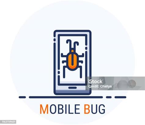 채워진 선 아이콘 스타일입니다 해커 사이버 범죄 공격 웹 디자인에 대 한 모바일 버그 Ui Ux 모바일 웹 광고 잡지 책 포스터