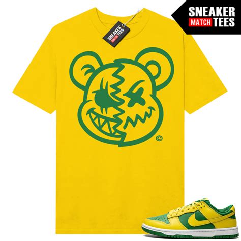 Brazil Reverse Dunk Low Shirts Sneaker Match Yellow Psycho Teddy