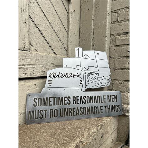 Killdozer Metal Sign Metal Bulldozer Sign Marvin Heemeyer Sign