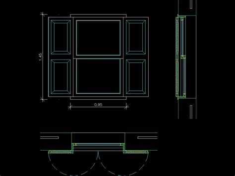 Fenêtre Dans Autocad Téléchargement Cad 1798 Kb Bibliocad