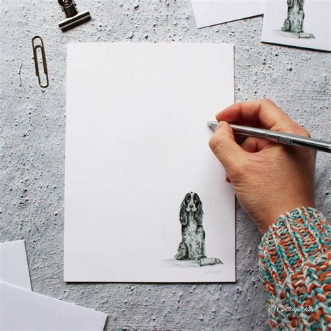 Cocker Spaniel Dog Letter Writing Paper And Envelope Pack Designed By