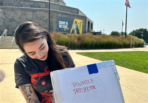 Viewing The Solar Eclipse How To Make A Pinhole Projector Macaroni