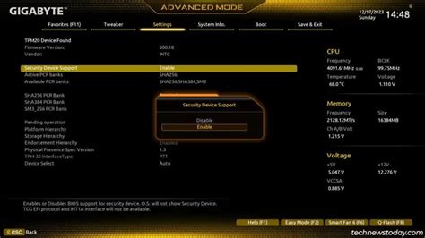Cómo habilitar TPM en una placa base Gigabyte Mundo Geek
