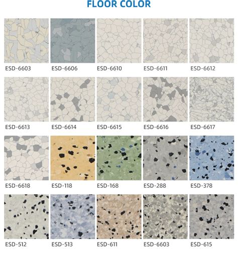 Modern Design Anti Static Pvc Flooring Tile Conductive Homogeneous