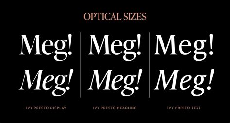 Ivy Presto Font Behance