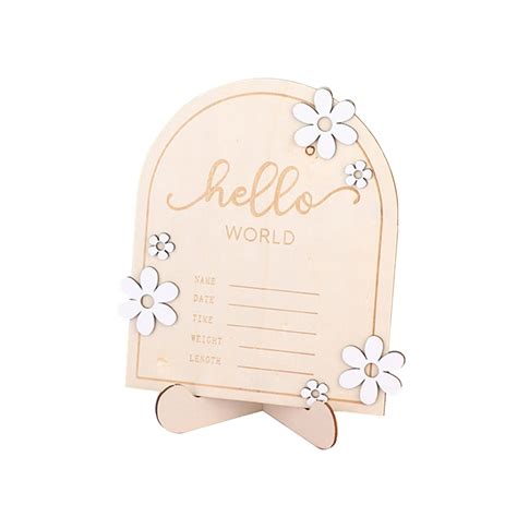 XIXISTARYY Christmas Gifts Home Essentials Wooden Baby Announcement