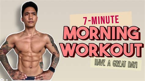 7 Minute Morning Workout Bodyweight Only Youtube