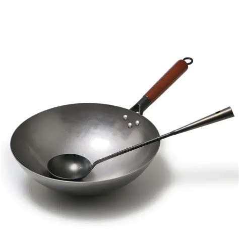 Китайская железная сковородка Wok 30 см | AliExpress