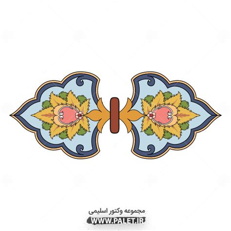 مجموعه وکتور اسلیمی طرح پس زمینه تذهیب ساده مجموعه وکتور اسلیمی طرح