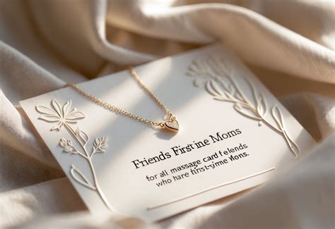 Message Card Jewelry For Friends Who Became First Time Moms T Guid