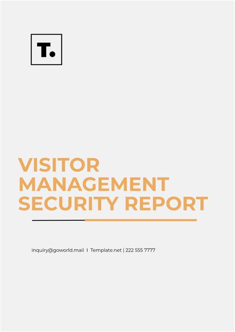 Free Monthly Security Report Template To Edit Online