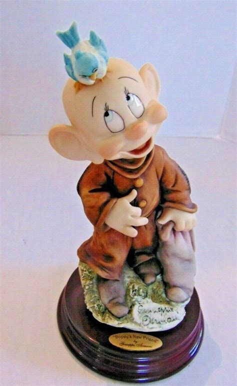 Vintage 1998 Disney 7 Dwarfs Dopey Original Figurine Signed Giuseppe Armani 4226100004