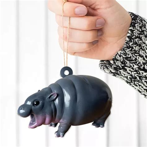 Moo Deng Toy Moo Deng Hippo Pork Pygmy Hippo 9cm Keychain £9 18