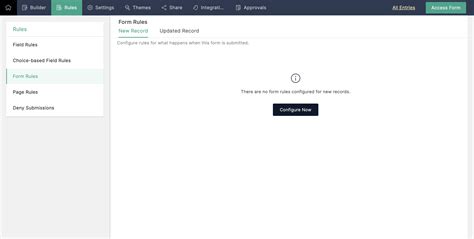 conditional rules form rules zoho forms