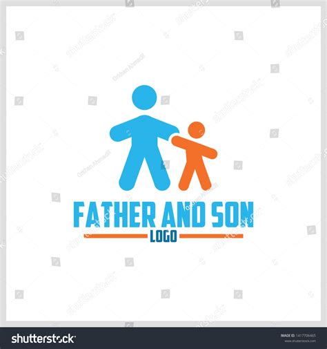 Father Son Logo Icon Stock Vector Royalty Free 1417706465 Shutterstock