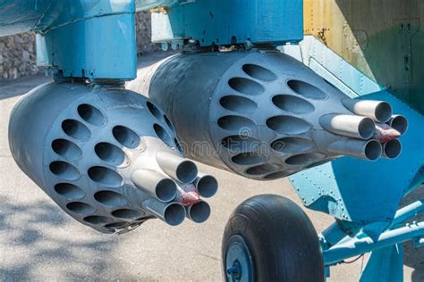 Helicopter Rocket Launchers Mounted On Attack Helicopter Attack