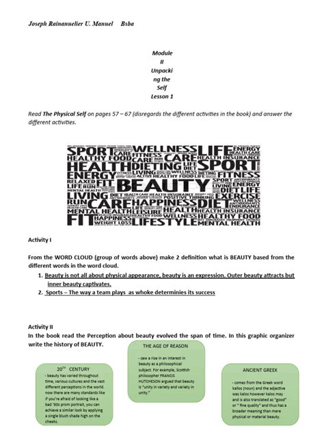 Module Ii Understanding Lesson 1and2 Mid Term 1 3rd Pdf Beauty Love