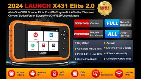 Launch X431 Creader Elite 20 Fgc Obd2 Scanner Youtube