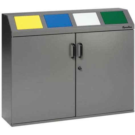 Manutan Selective Sorting Station With Four Compartments Quantity