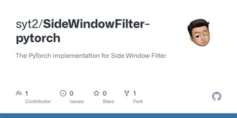 Github Syt2sidewindowfilter Pytorch The Pytorch Implementation For
