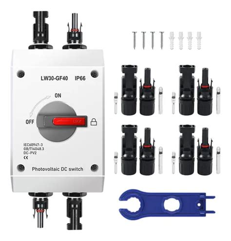 32a Dc 1200v Pv Interruptor De Desconexión Solar Ip66 Imper Meses