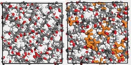 Chemical Crosslinking Of PVA And Prediction Of Material Properties By Means Of Fully Atomistic
