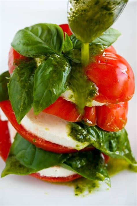 Caprese Salad With Basil Vinaigrette • Steamy Kitchen Recipes Giveaways