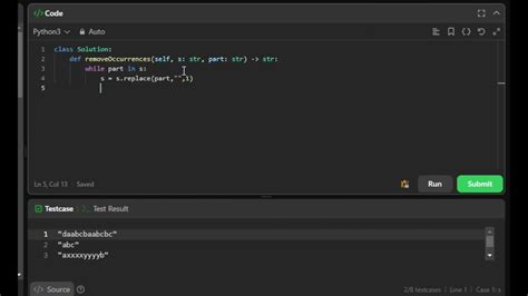 Remove All Occurrences Of A Substring 🔥🔥leetcode Daily