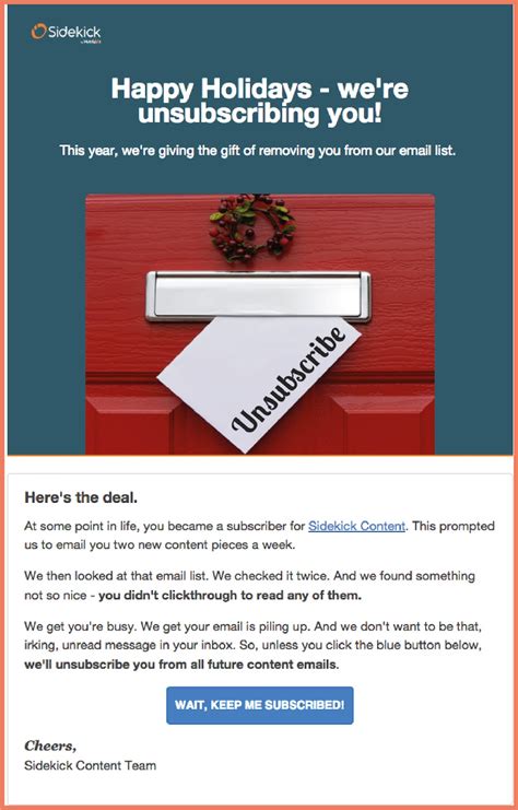 Brilliant Unsubscribe Page Examples Ways To Reduce Unsubscribe Rates