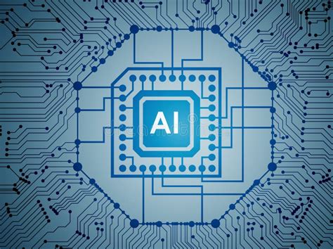 Artificial Intelligence Modern Computing Concept Stock Illustration
