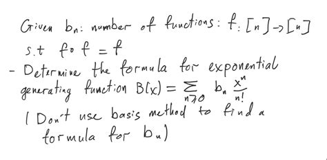 Given Bn Number Of Functions F [n]→[n] S T F0f F