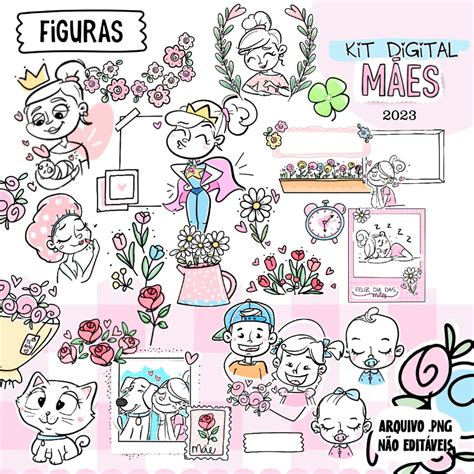 Pack Artes Png Dia Das Mães Pack 3 Estampas Sublimação Elo7