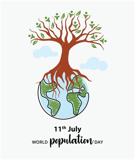 Premium Vector World Population Day Concept Illustration