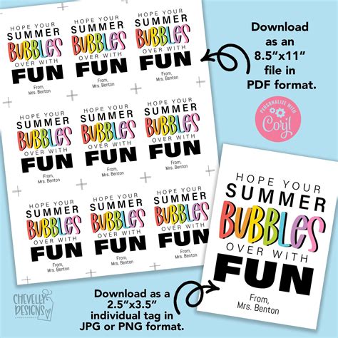 Say Goodbye For Summer Break With A Fun Surprise Attach These Fun T