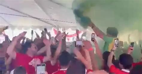 American Man Utd Fans Caught Dancing During Anti Glazer Protest Ahead