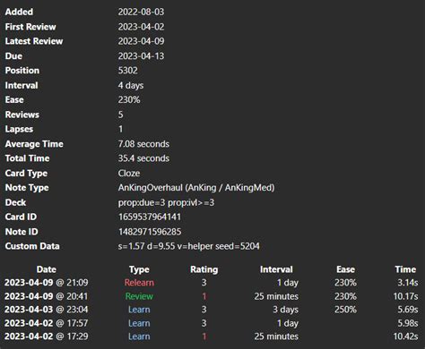 Due Date Of Some Cards That I Reviewed Today Are 3 22 1955 Bug · Issue 207 · Open Spaced