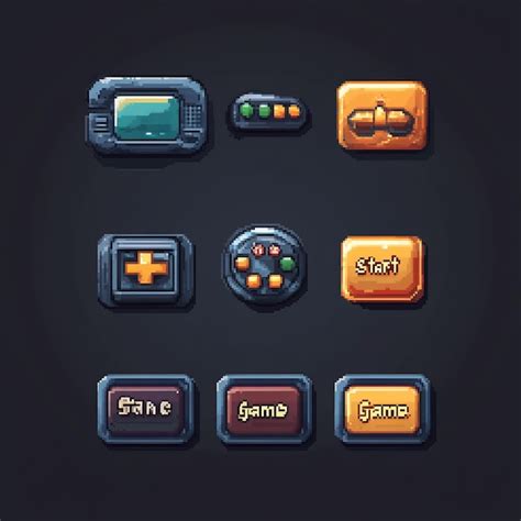 Gamepad Icons Set Game Console Joystick Controller Joystick Gamepad Gamepad Gamepad Gamepad