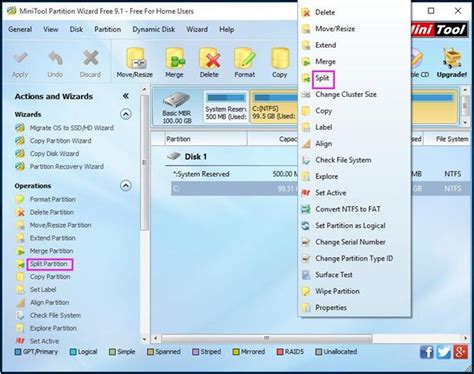 Want To Split Large Partition Try Minitool Partition Wizard