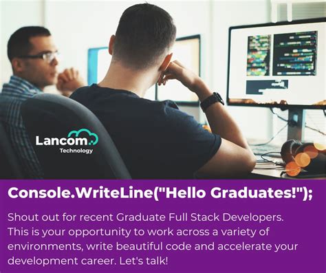 Lancom Technology On Linkedin Development Graduatejobs
