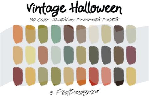 Procreate Color Palette Thanksgiving Graphic By Poddesign24 · Creative Fabrica