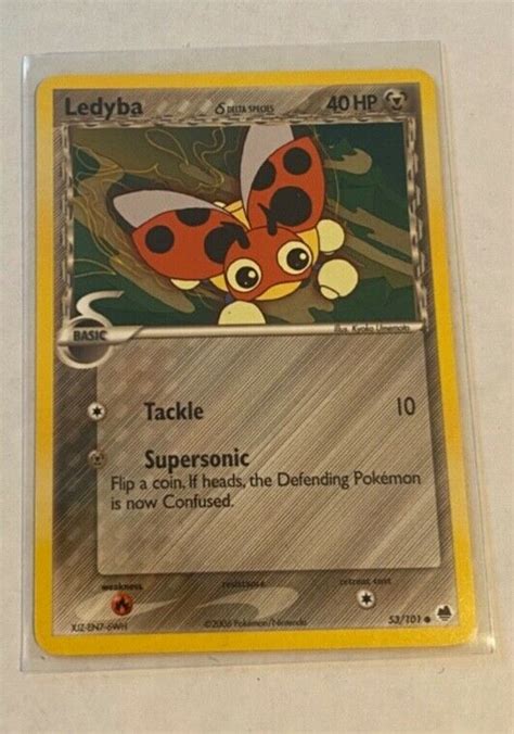Ledyba 53101 Common Delta Species Ex Dragon Frontiers Lp Pokemon Card