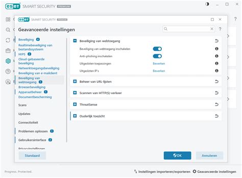 Beveiliging Webtoegang Eset Smart Security Premium 18 Online Help Van Eset