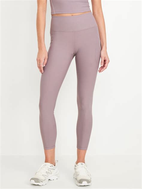 High Waisted Powersoft Full Length Leggings Old Navy