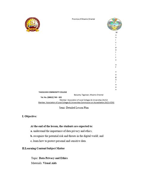 Lesson Plan Demo Group 11 Download Free Pdf Privacy Security