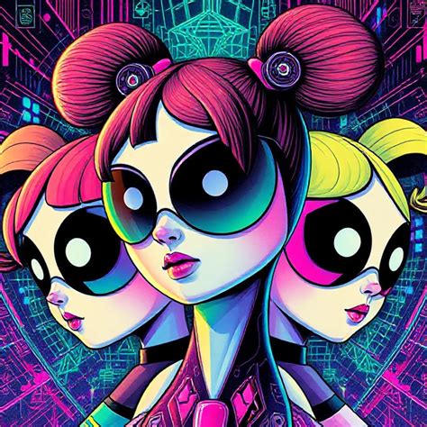 Cyber Powerpuff Girls In The Future By Meteorite36 On Deviantart
