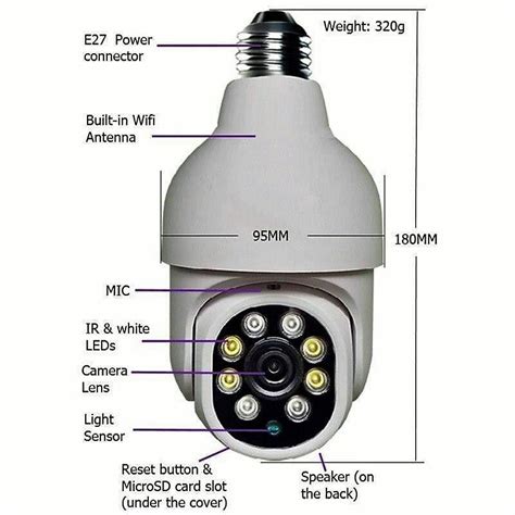ᐉ Камера видеонаблюдения Ukc L1 панорамная поворотная Ip Wifi 2mp E27 с